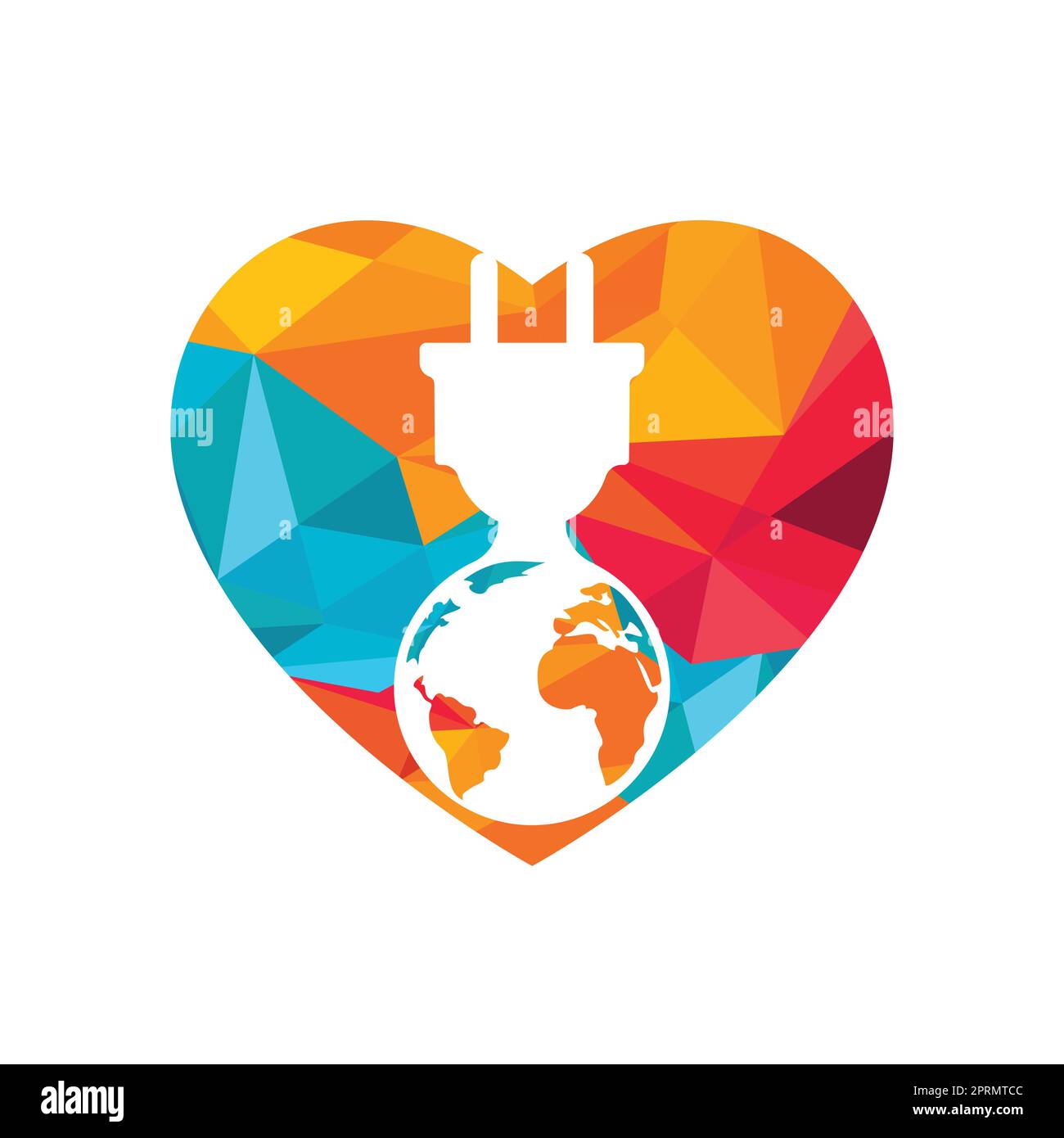 Global electric cord vector logo design template. Global power logo ...