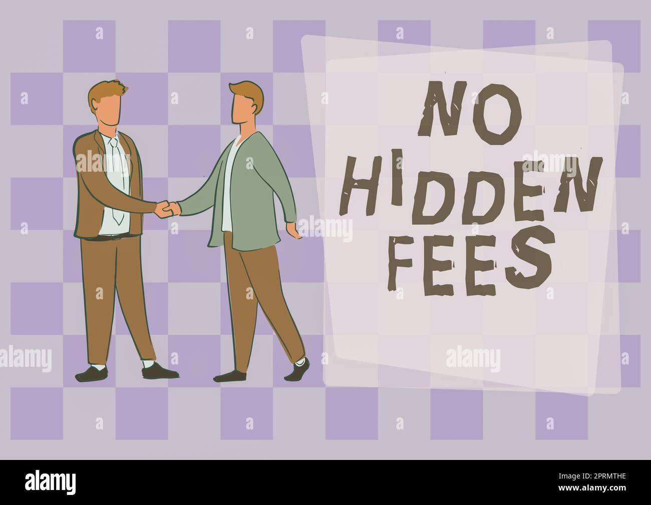 Conceptual caption No Hidden Fees, Concept meaning Tagged price is the ...