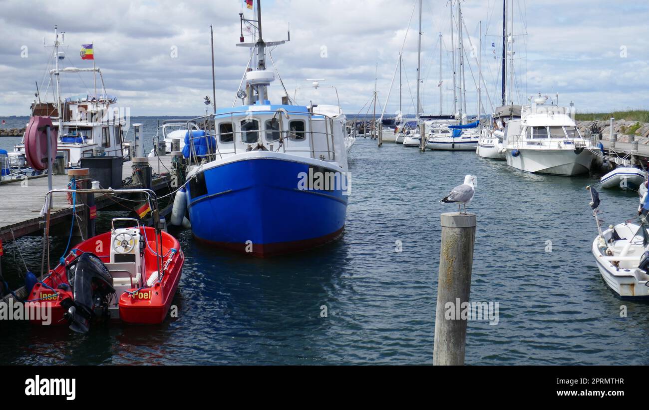 Port of Timmendorf, Poel Island Stock Photo - Alamy
