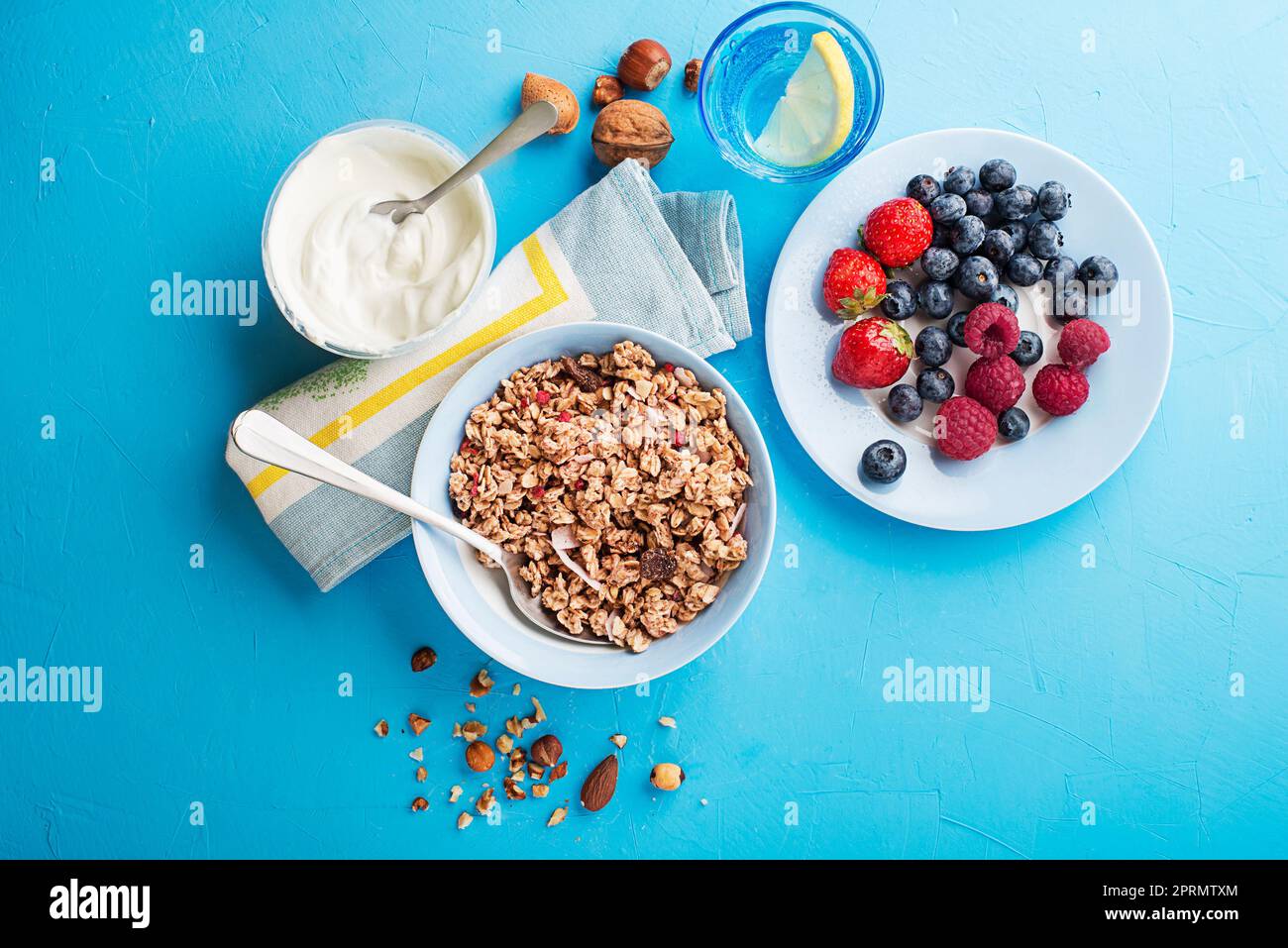 Plate oatmeal fresh fruit hi-res stock photography and images - Alamy
