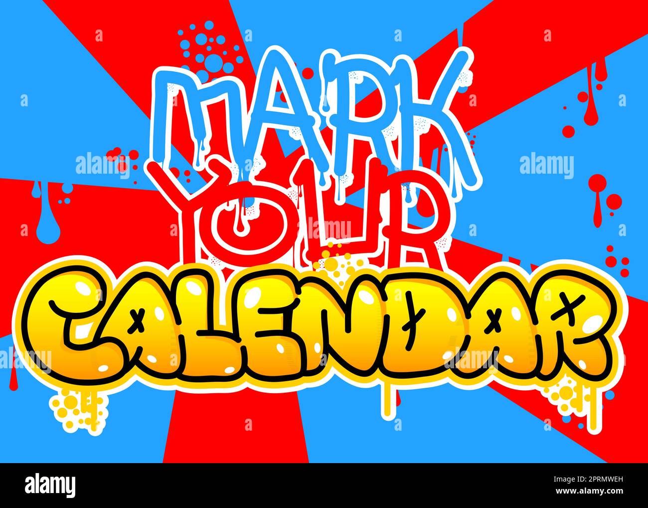 Graffiti date Stock Vector Images - Alamy