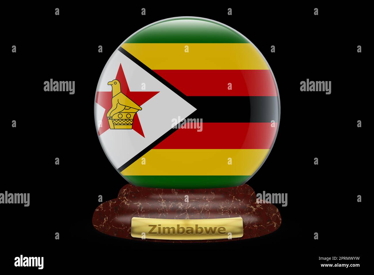 Zimbabwe grunge flag hi-res stock photography and images - Alamy