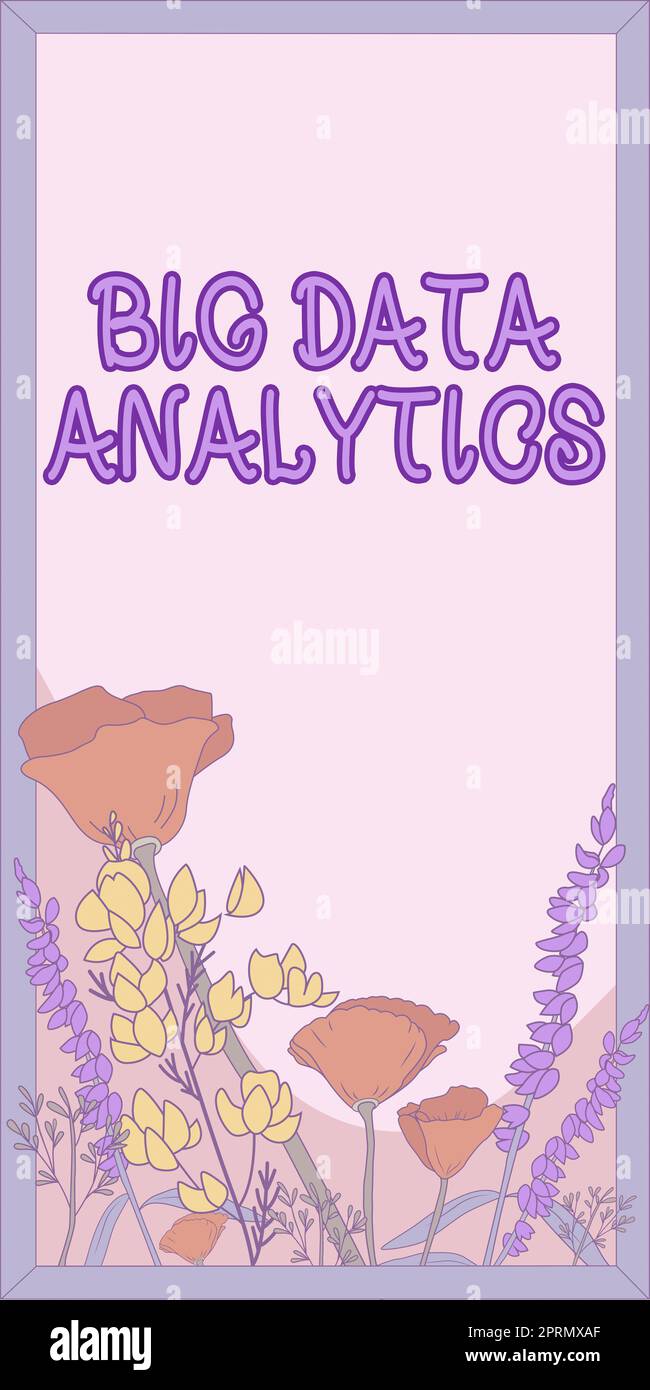 Inspiration showing sign Big Data AnalyticsThe process of examining ...