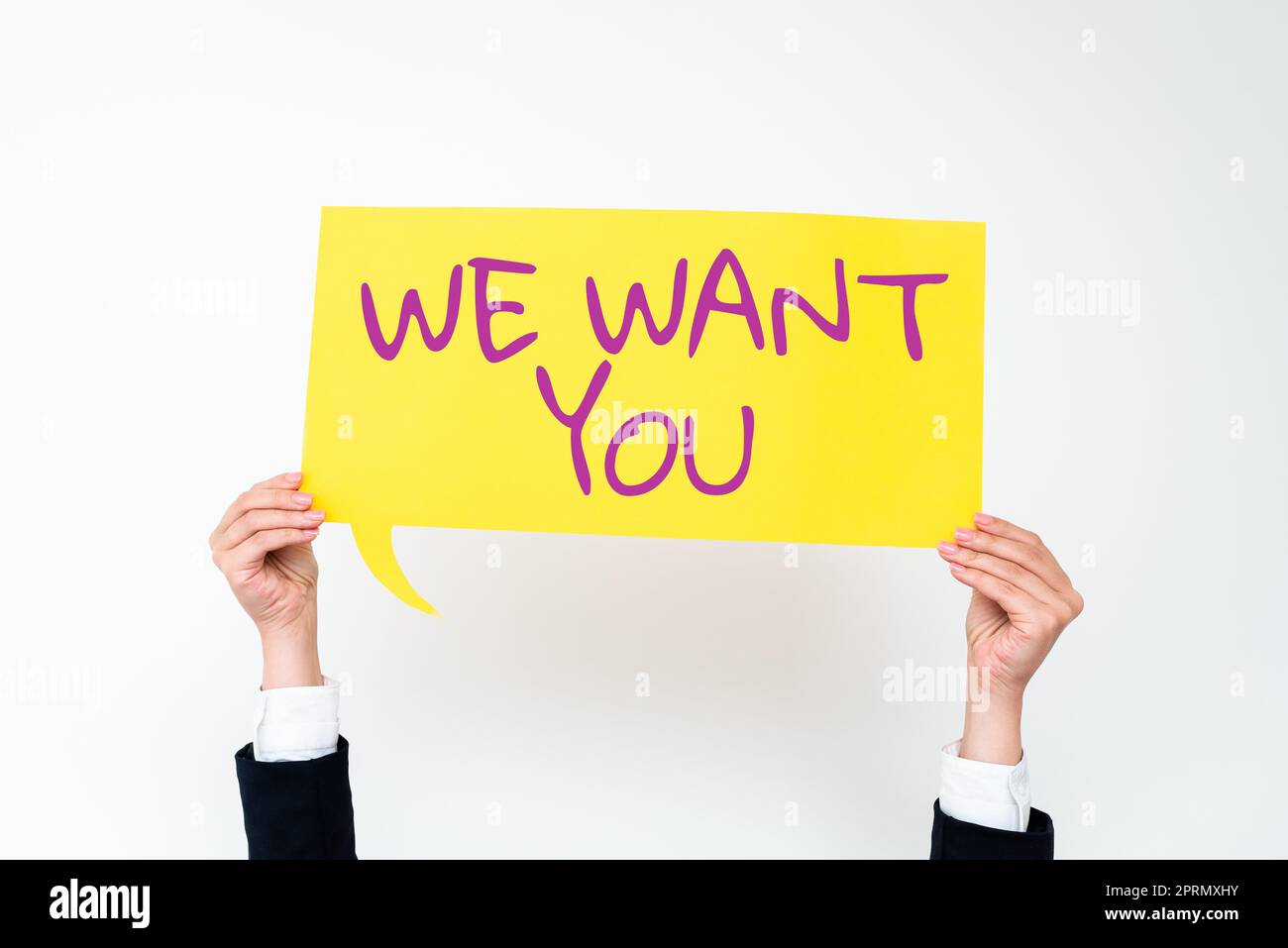 Conceptual caption We Want You. Word Written on Company wants to hire ...