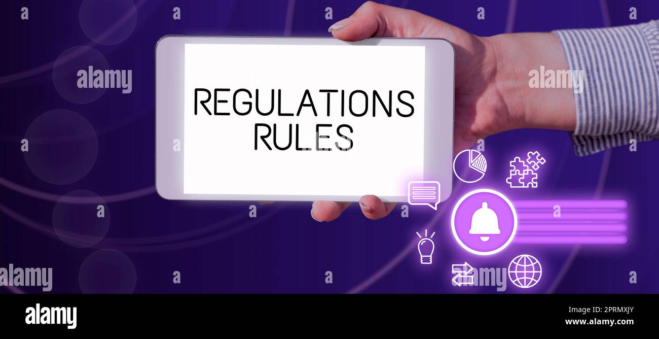 Sign regulations hi-res stock photography and images - Alamy