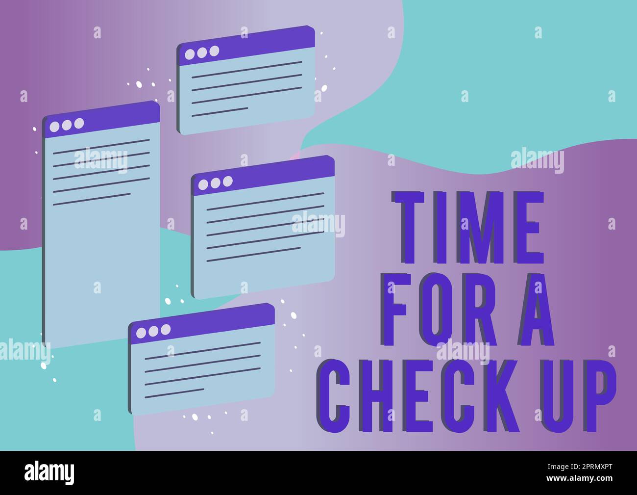 Hand writing sign Time For A Check Up. Business overview a Thorough ...