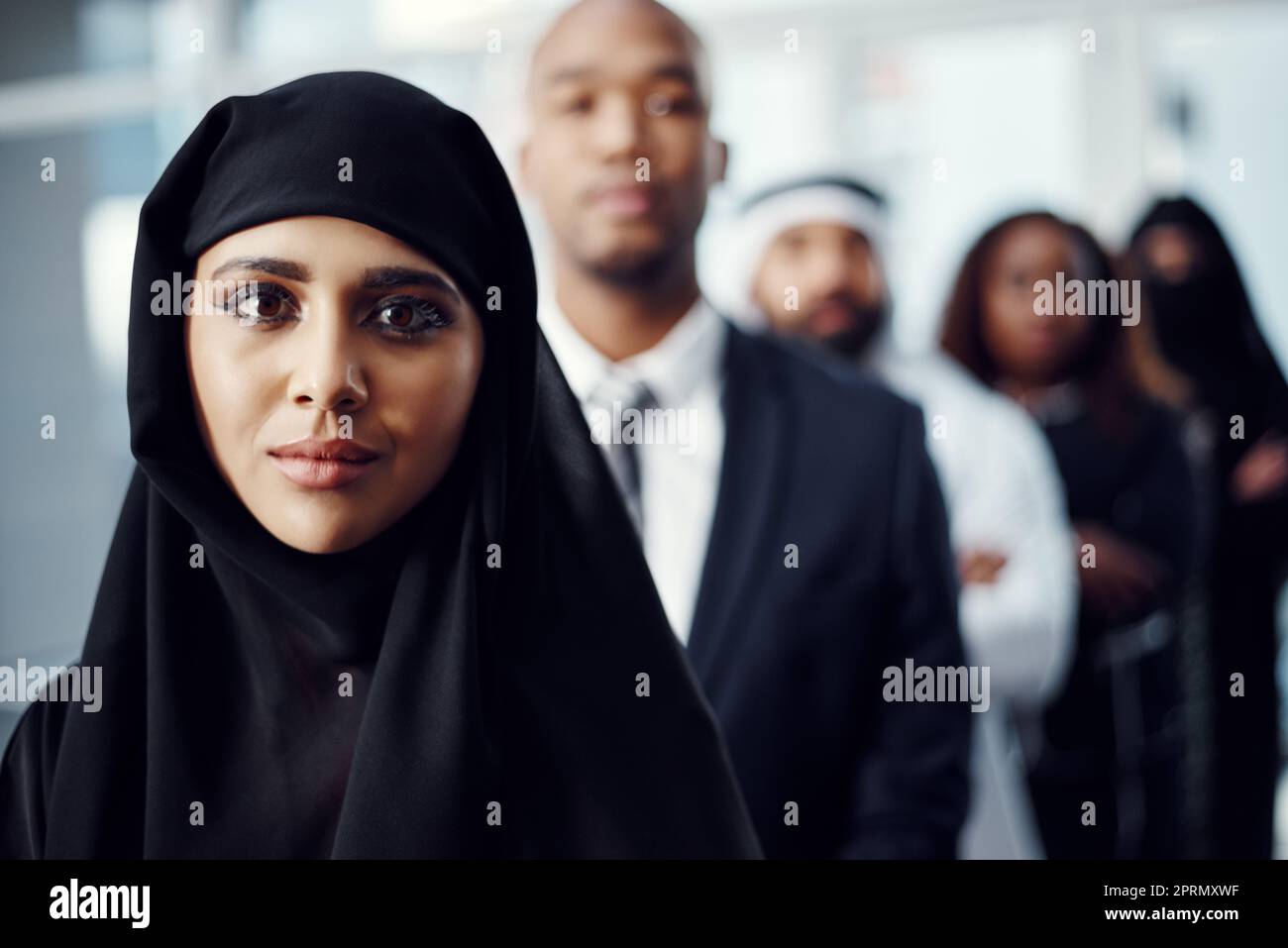 Im at the head of the queue. Cropped portrait of an attractive young ...