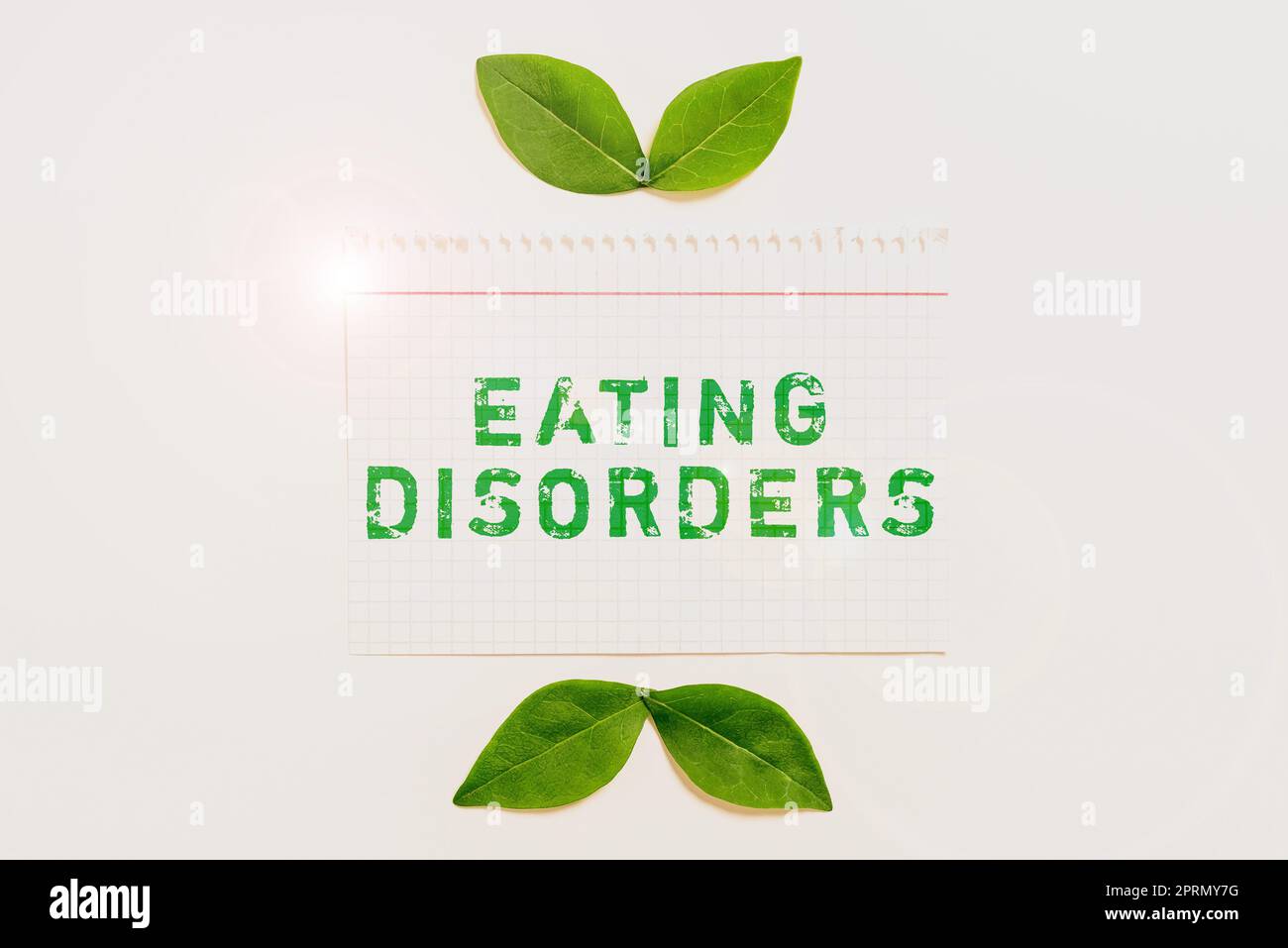 Hand writing sign Eating Disordersany of a range of psychological ...
