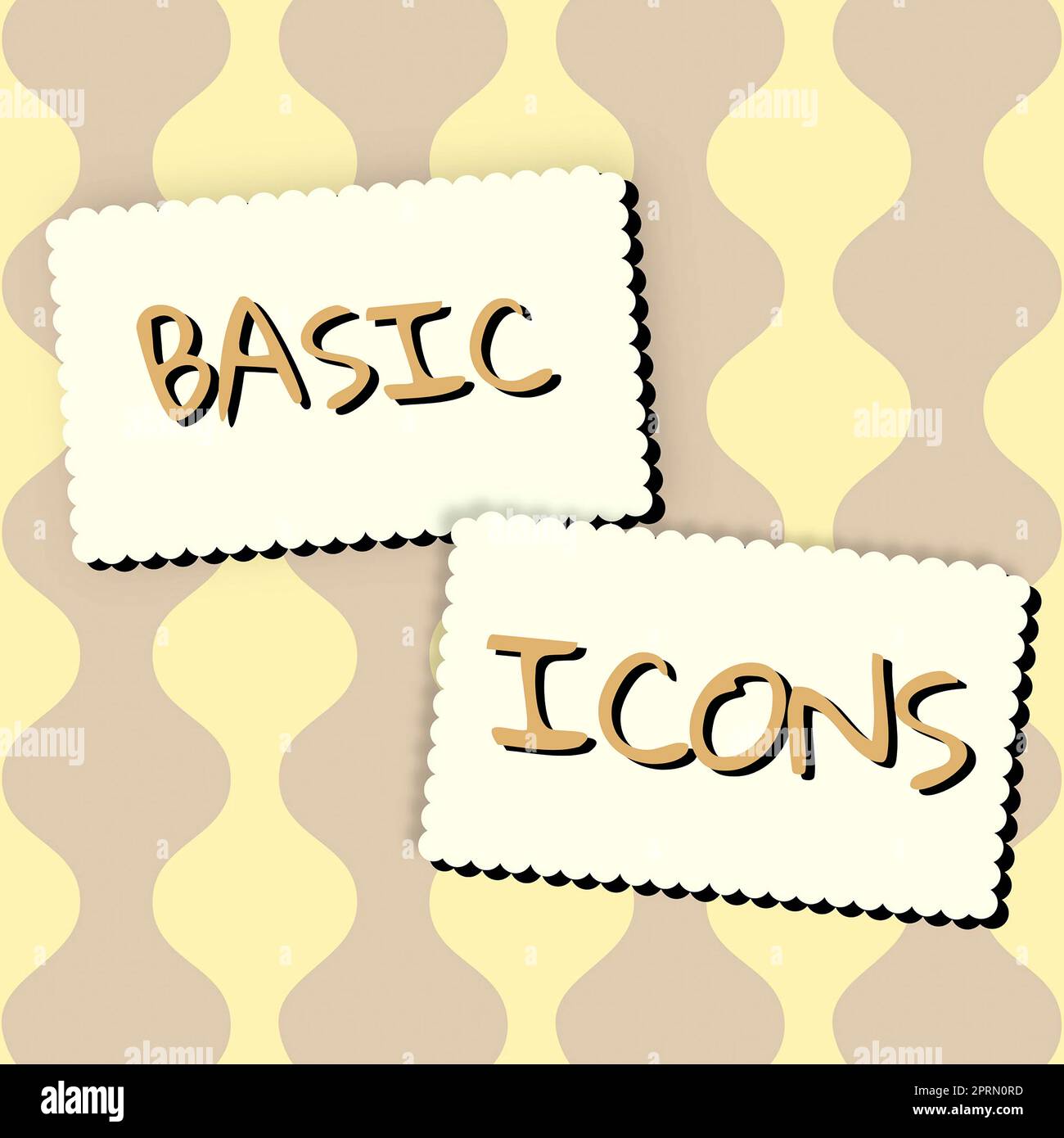 Hand writing sign Basic Icons, Business showcase pictogram or ideogram ...