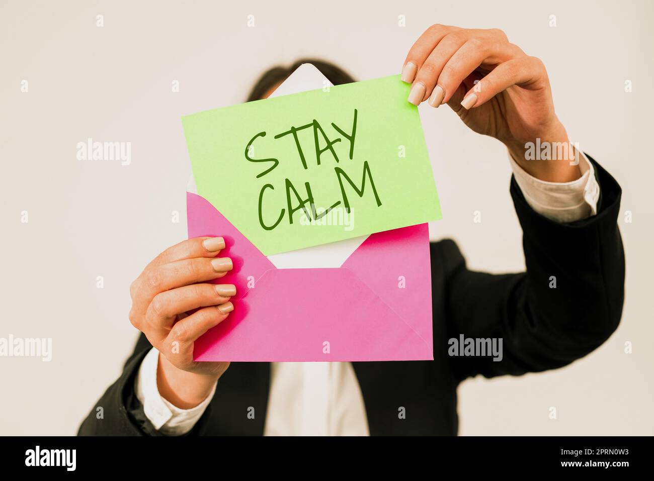 Inspiration showing sign Stay Calm, Business overview Maintain in a ...