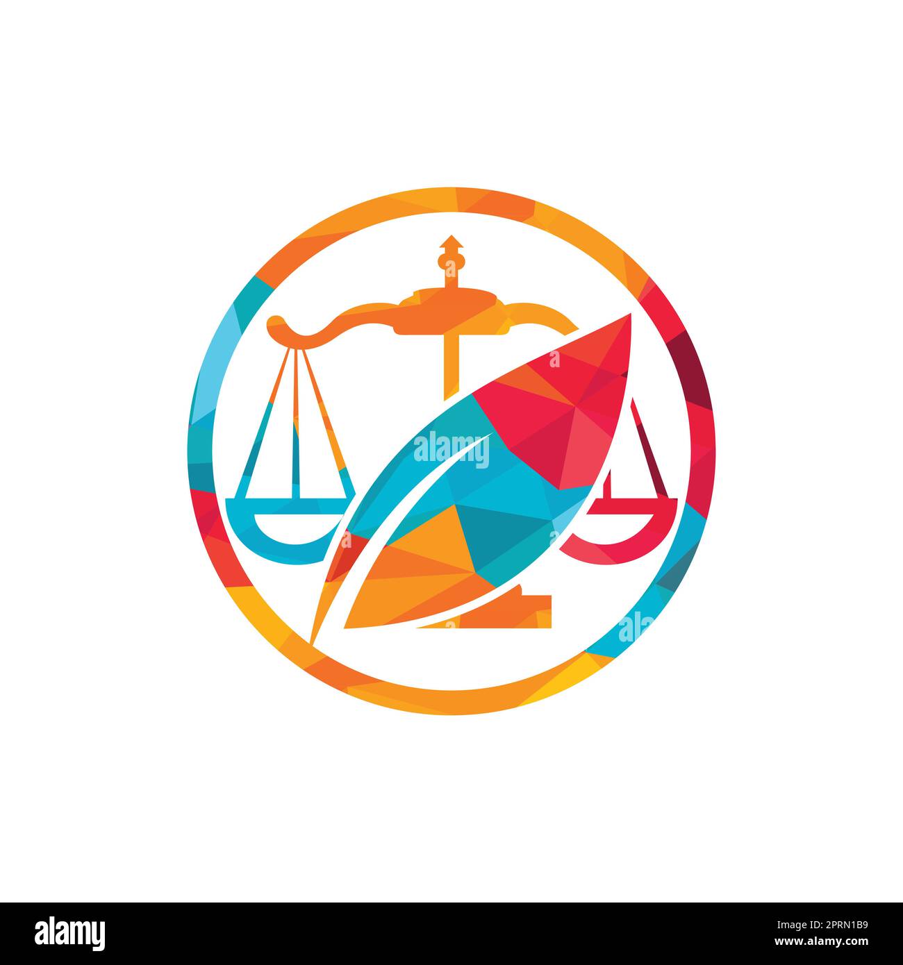 Nature Law Firm Logo design template. Green Scales logo concept Stock ...