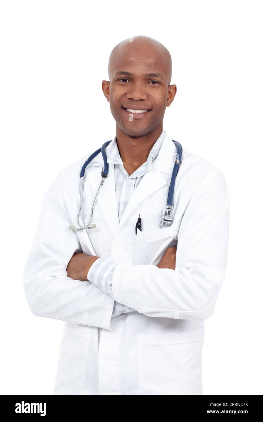 Your health is my priority. Studio portrait of a young african american ...