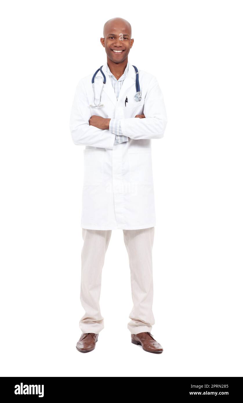 Your friendly medical professional. Full length studio portrait of a ...