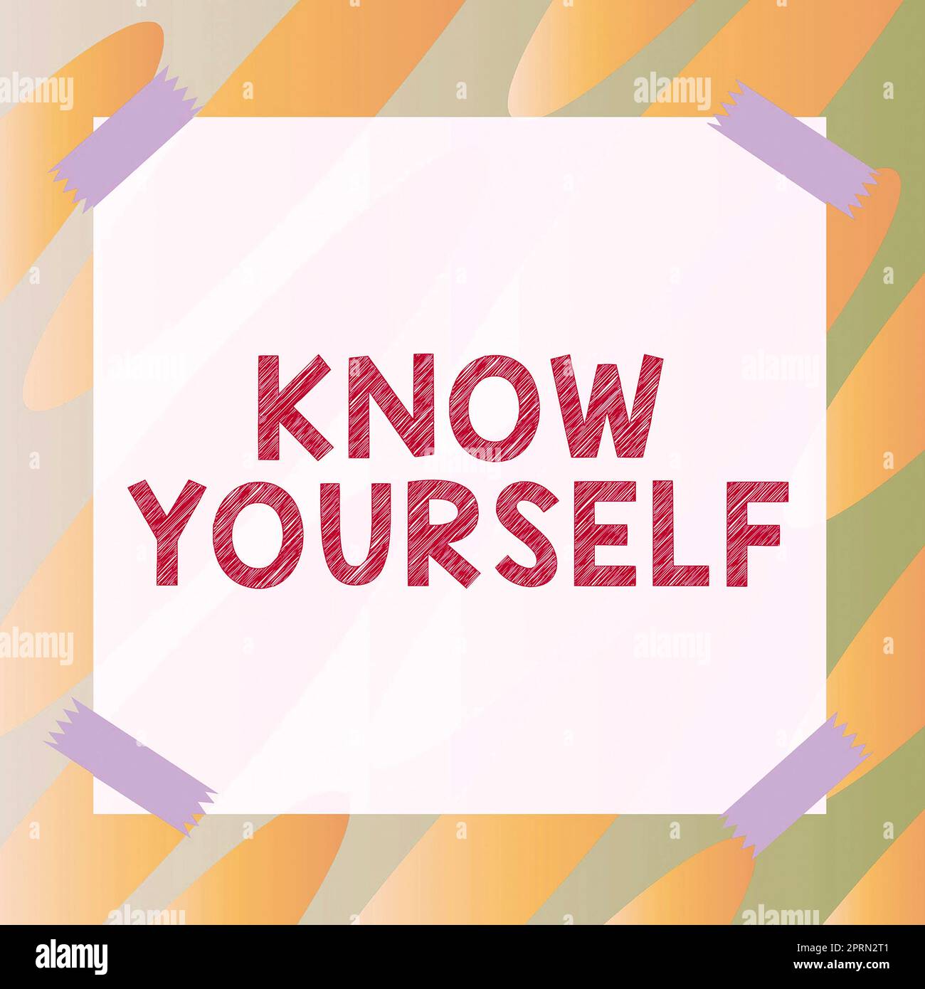 Hand writing sign Know Yourself, Business idea Find You Understanding ...