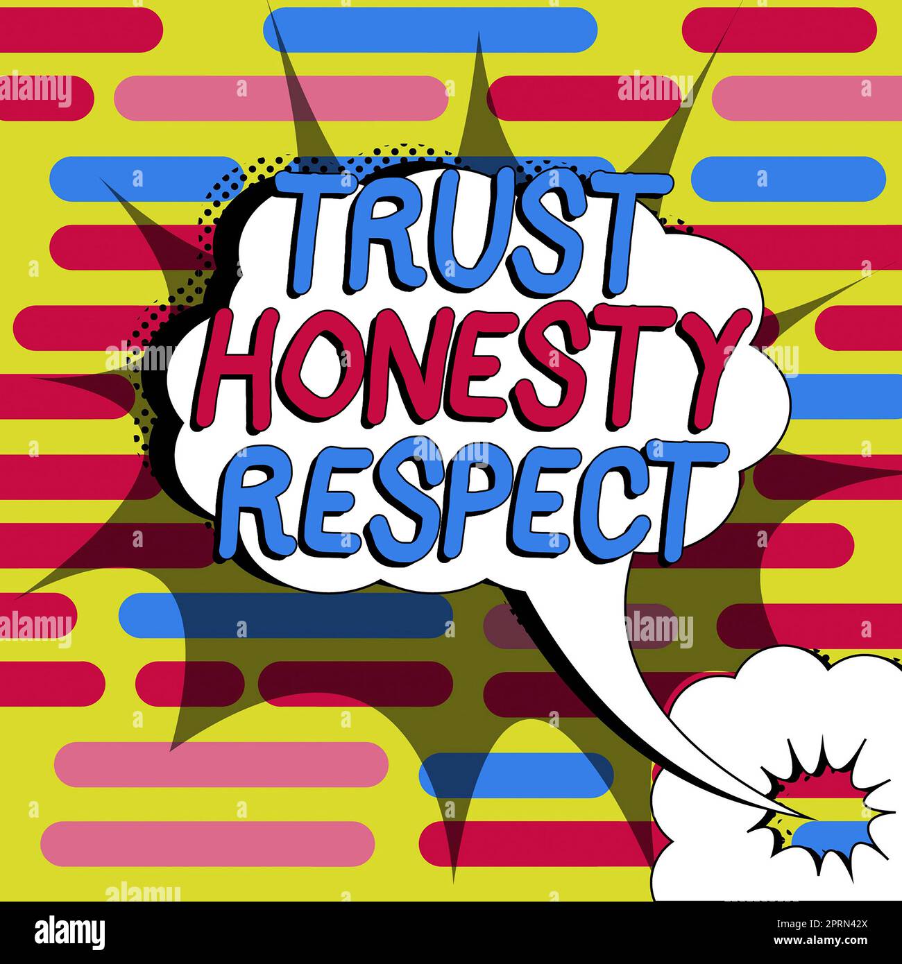 Writing displaying text Trust Honesty Respect, Concept meaning ...