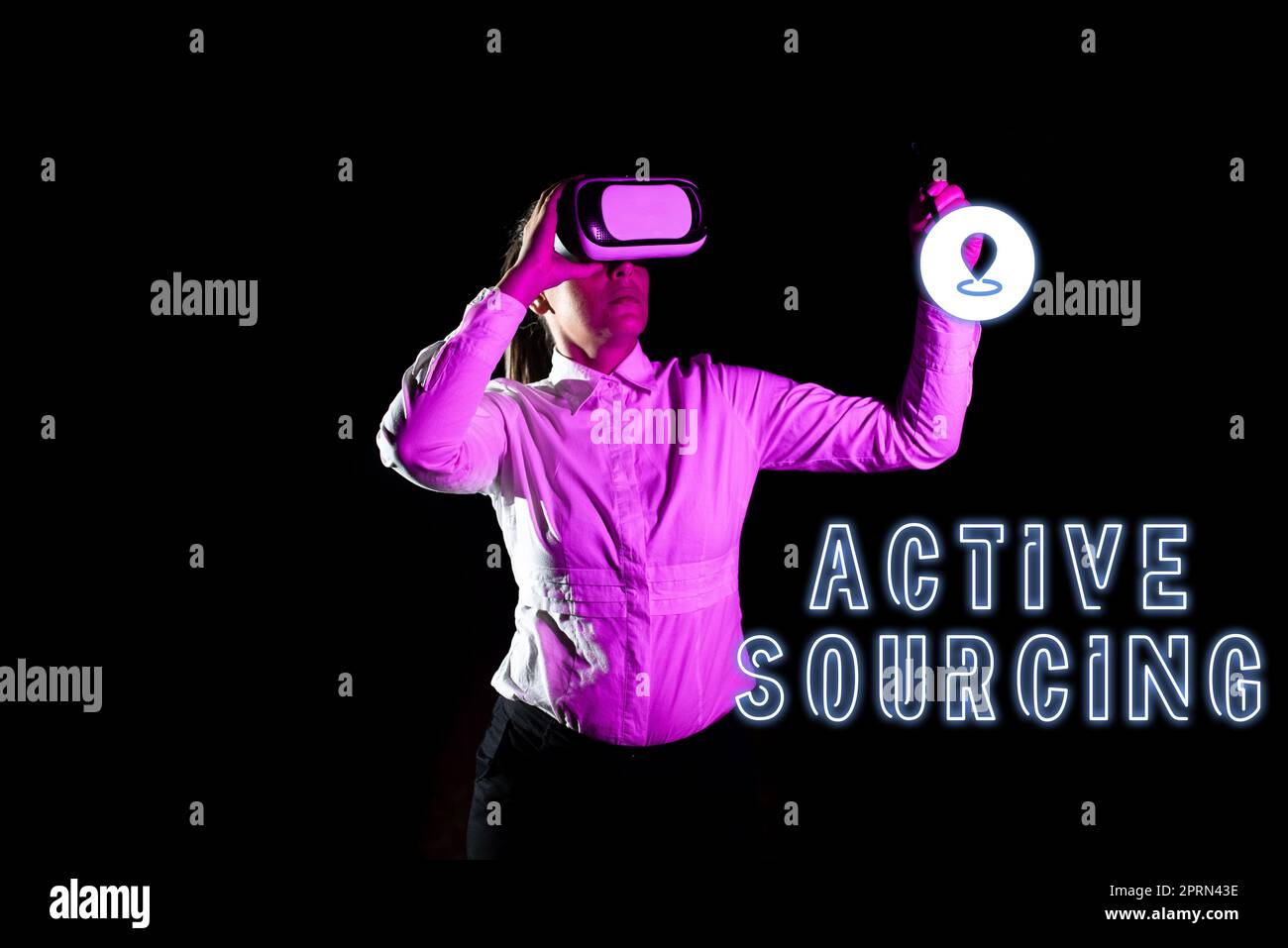 Hand writing sign Active Sourcing, Conceptual photo educational ...