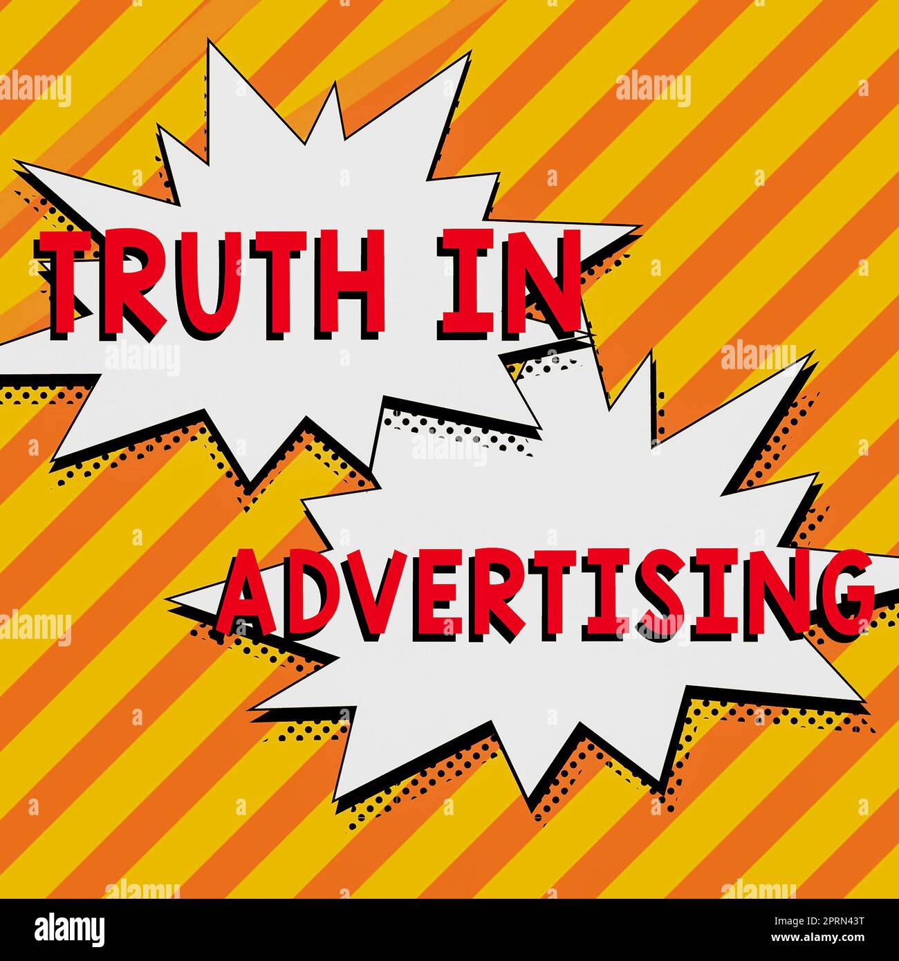 Text caption presenting Truth In Advertising, Conceptual photo Practice ...