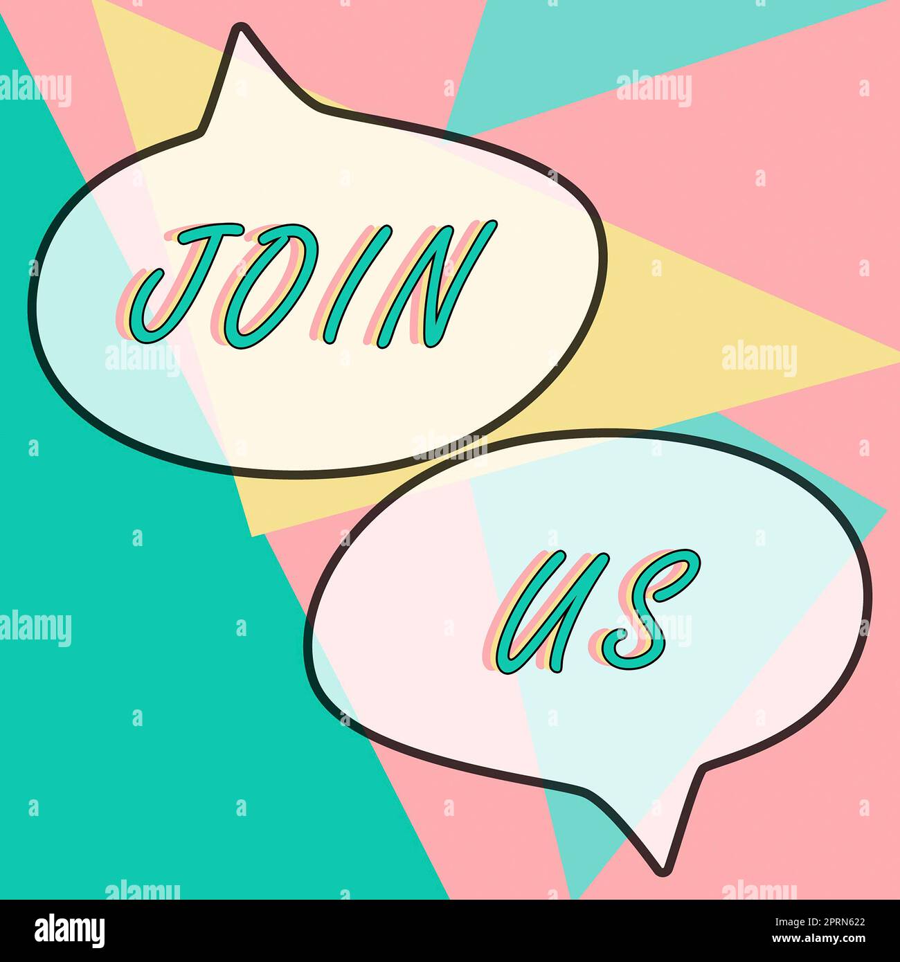 Hand writing sign Join Us, Business showcase Register in community Team ...