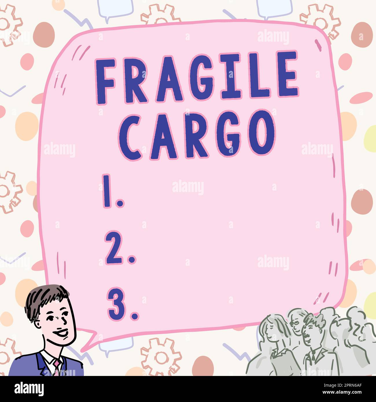 Conceptual display Fragile Cargo, Business approach Breakable Handle ...