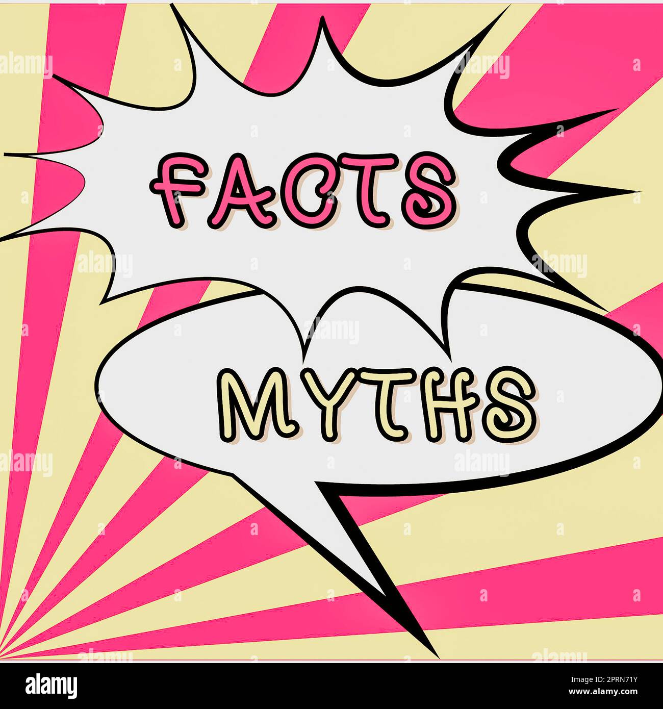 Writing displaying text Facts Myths, Business concept work based on ...