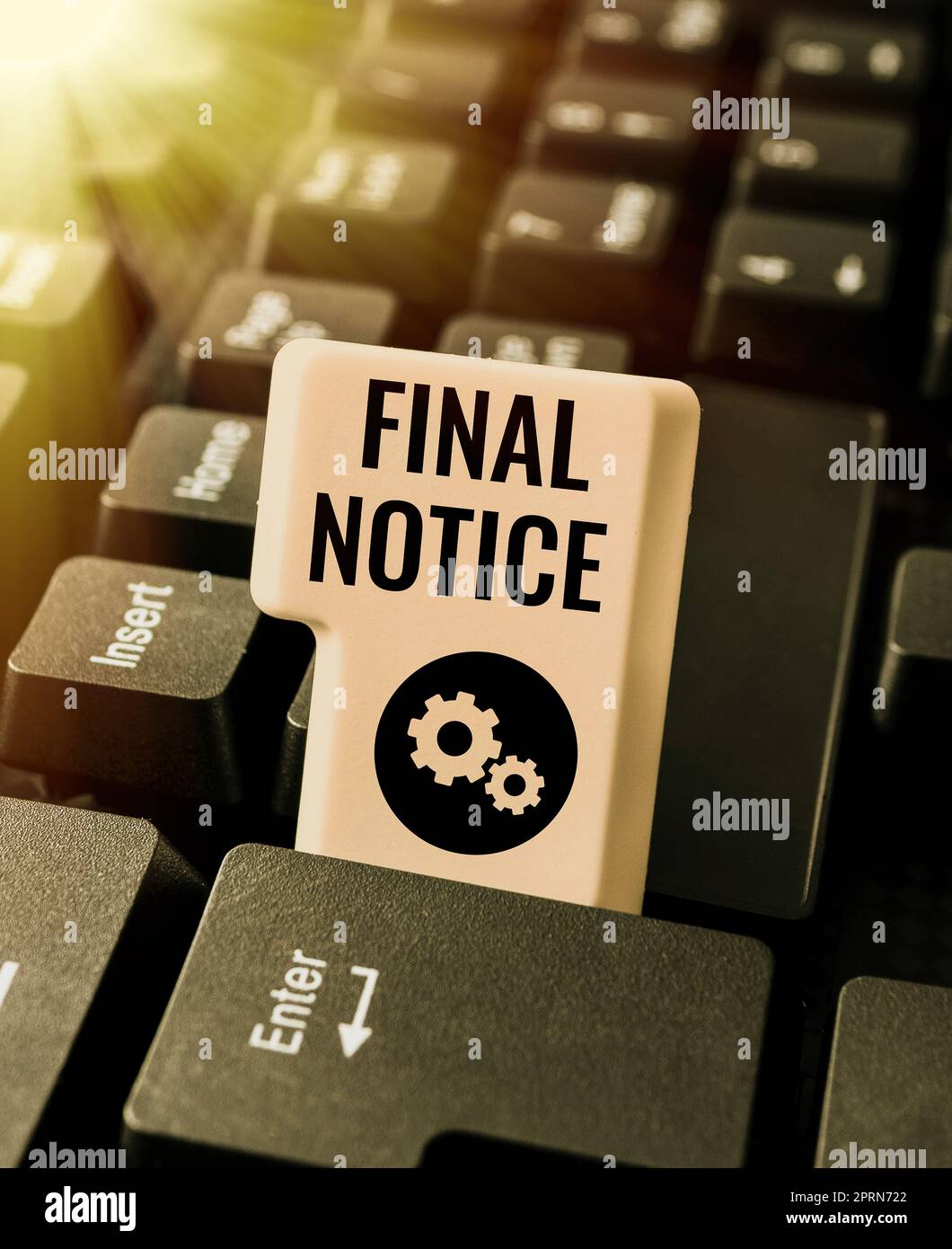 Writing displaying text Final Notice, Concept meaning Formal ...