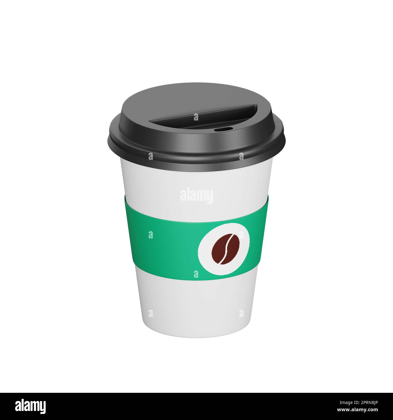 3d rendering of coffee cup fast food icon Stock Photo - Alamy