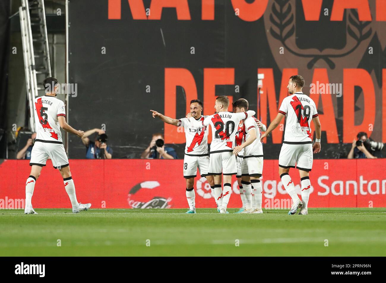 Madrid, Spain. 26th Apr, 2023. Rayo team group (Rayo) Football/Soccer ...