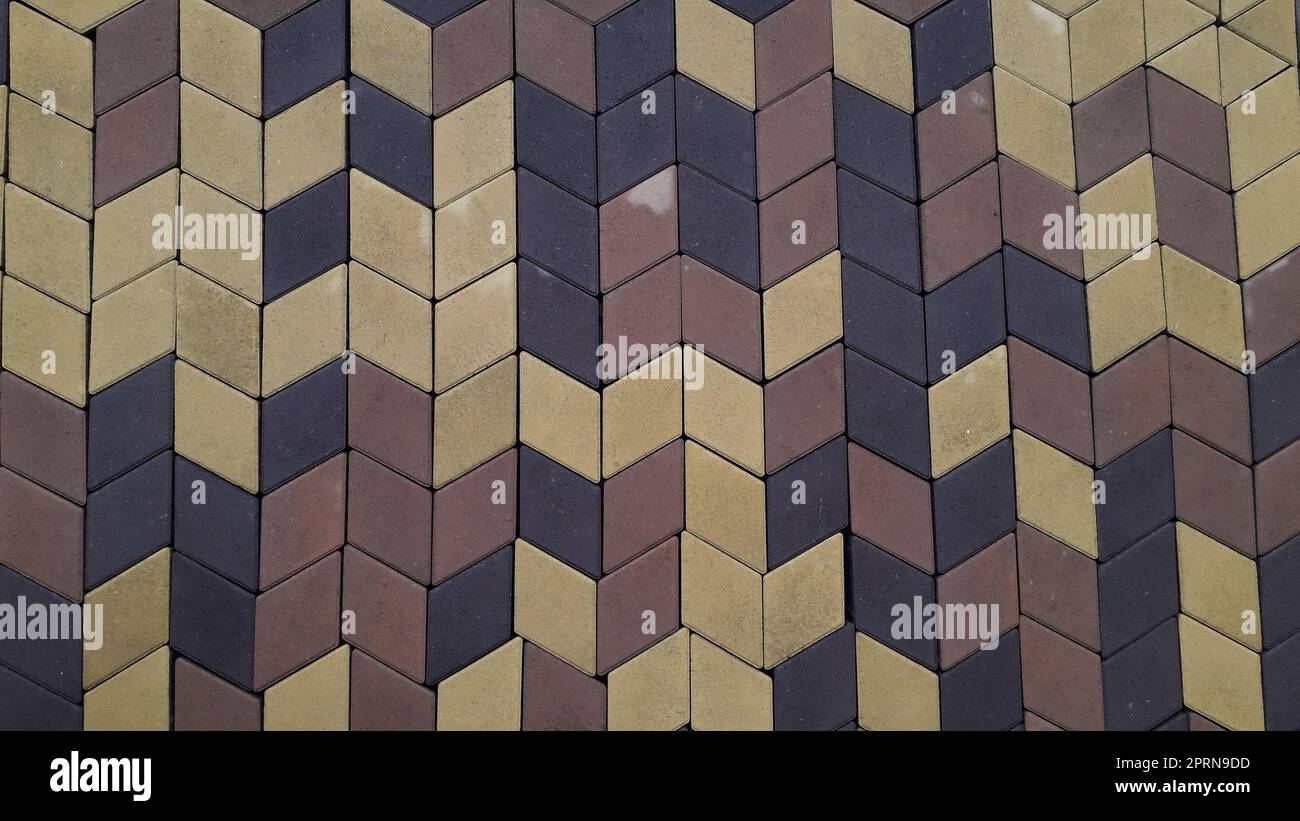 Tile patterns for street paving paths and the areas Stock Photo - Alamy