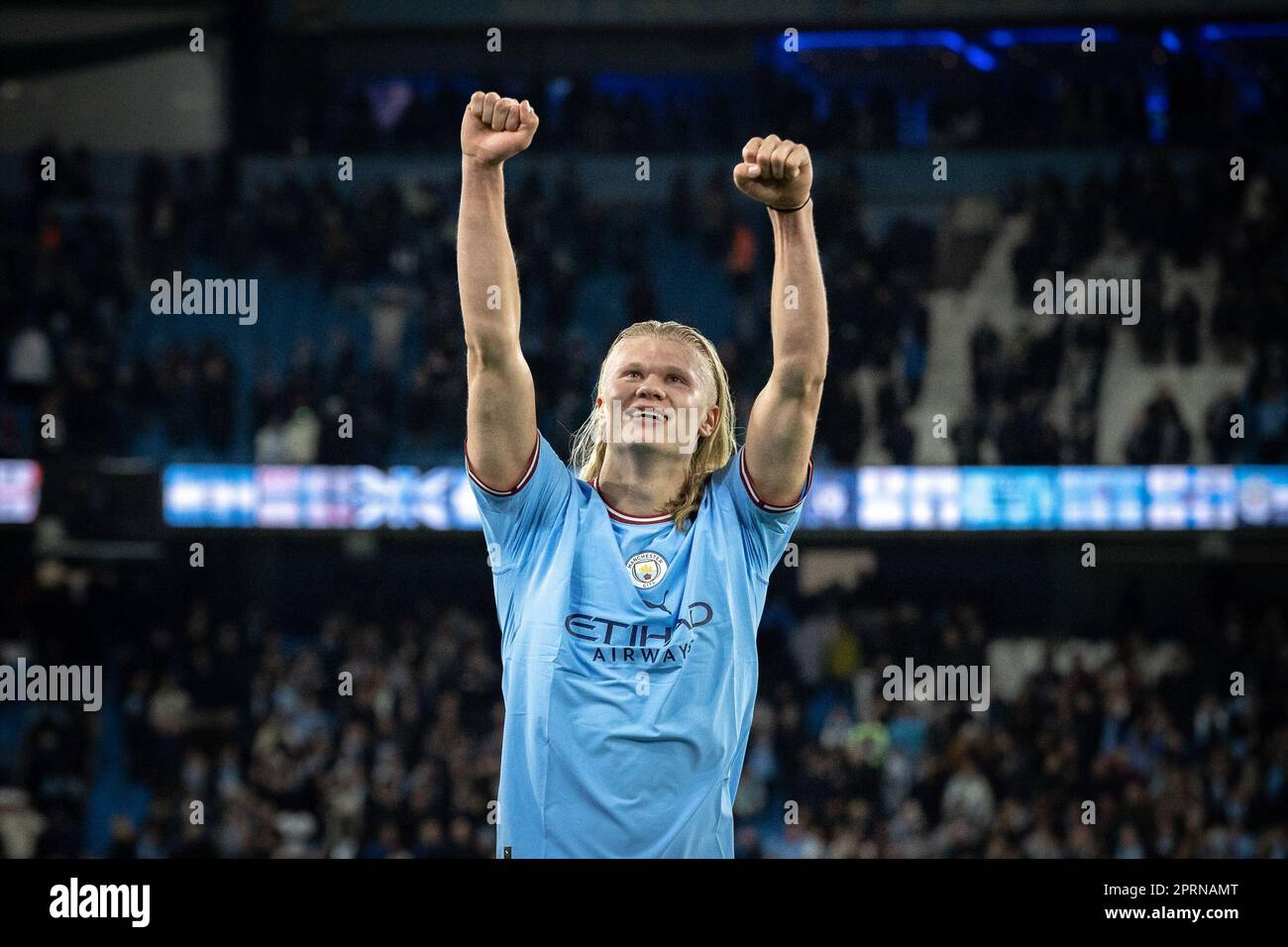 Manchester, England - 26 April 2023, Manchester City forward Erling ...