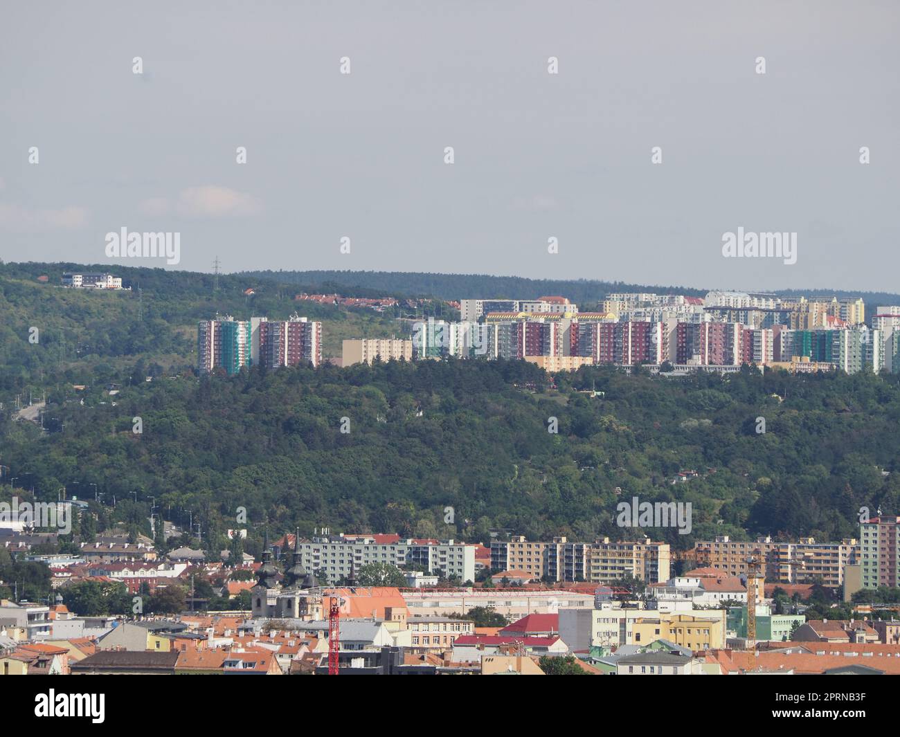 Aerial view of the city in Brno, Czech Republic Stock Photo - Alamy