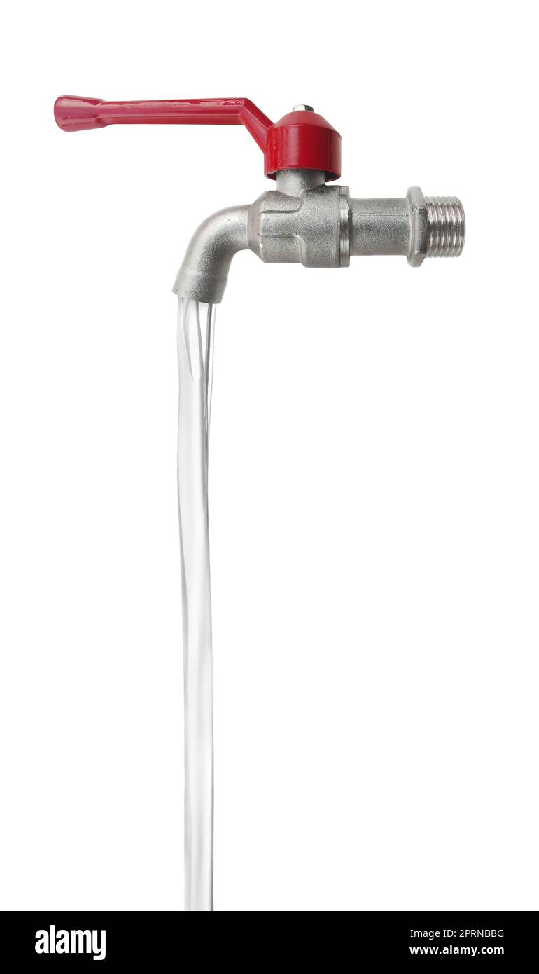 Water valve from metal Cut Out Stock Images & Pictures - Alamy