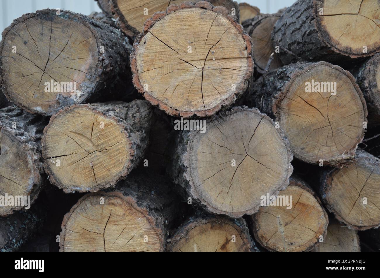 Close up neatly stacked firewood hi-res stock photography and images ...
