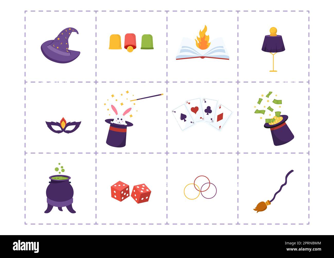 Magician Illusionist Conjuring Tricks and Waving a Magic Wand above his ...