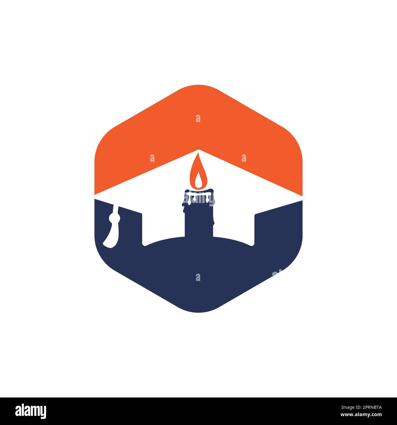 Educational and institutional logo design concept. Graduation cap with ...