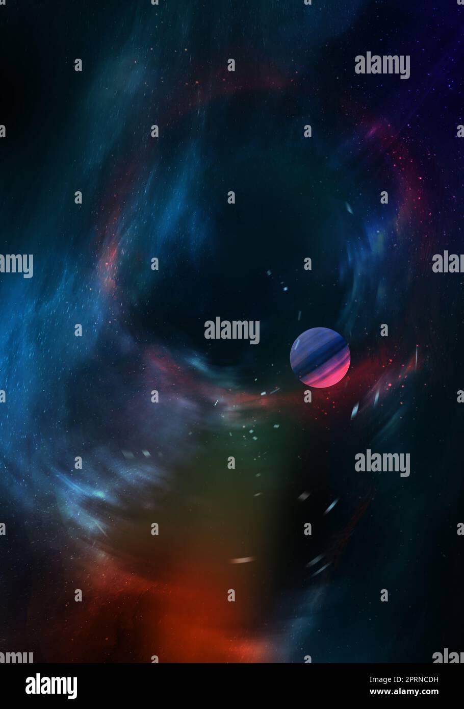 Celestial Digital Art, Stars and Galaxies in Outer Space Background ...