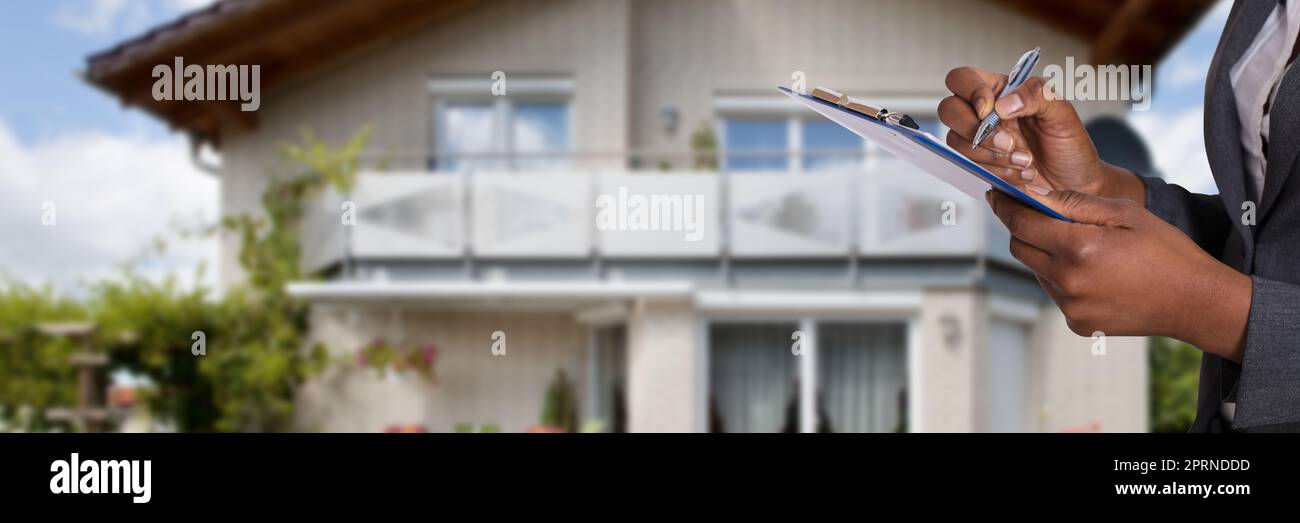 Real Estate Home Property Inspection. House Check Stock Photo - Alamy