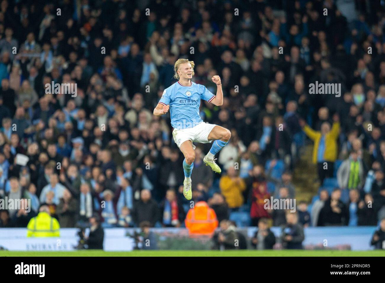 Manchester, England - 26 April 2023, Manchester City forward Erling ...