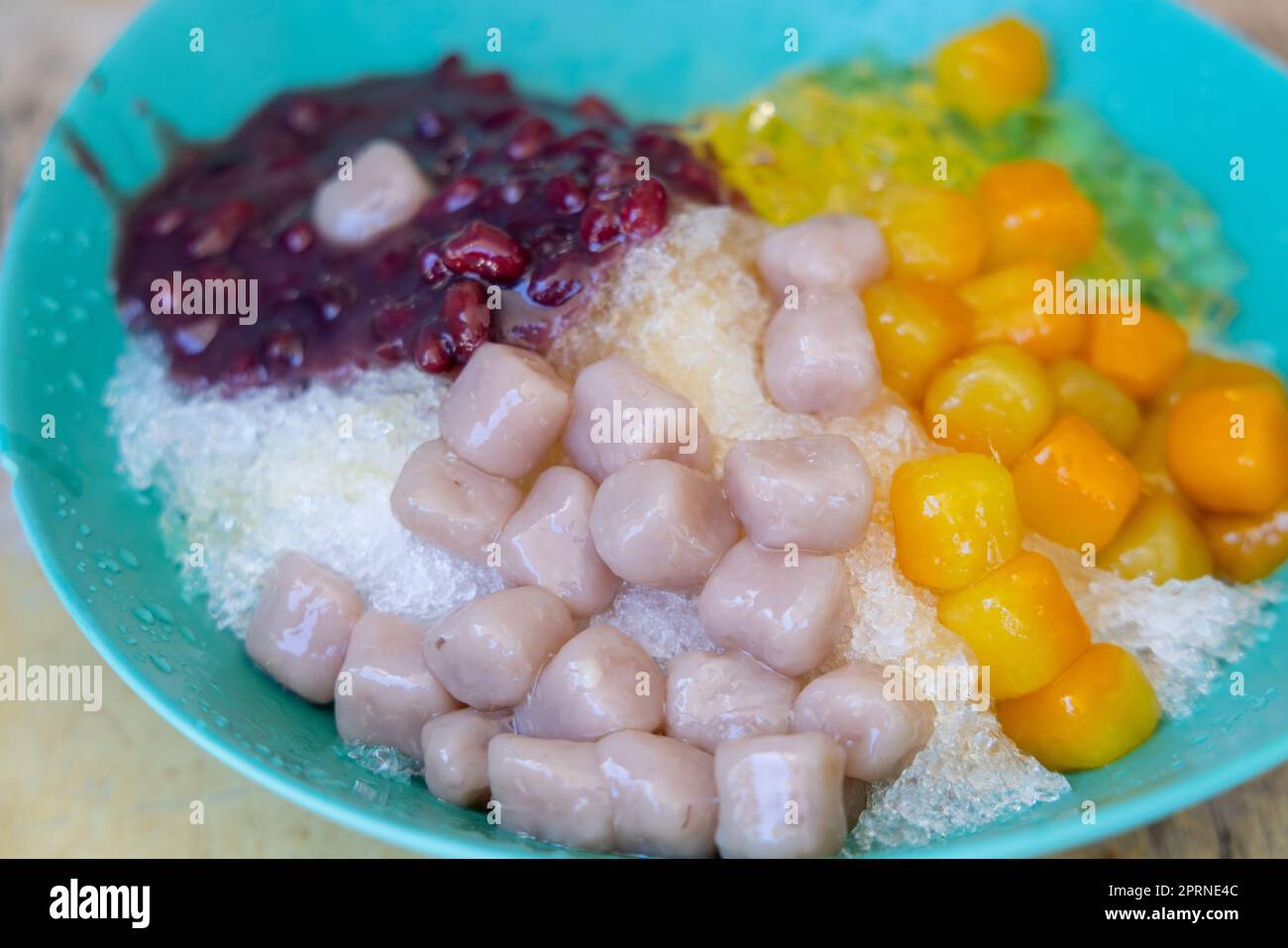 Taiwan Taro red bean iced dessert Stock Photo - Alamy