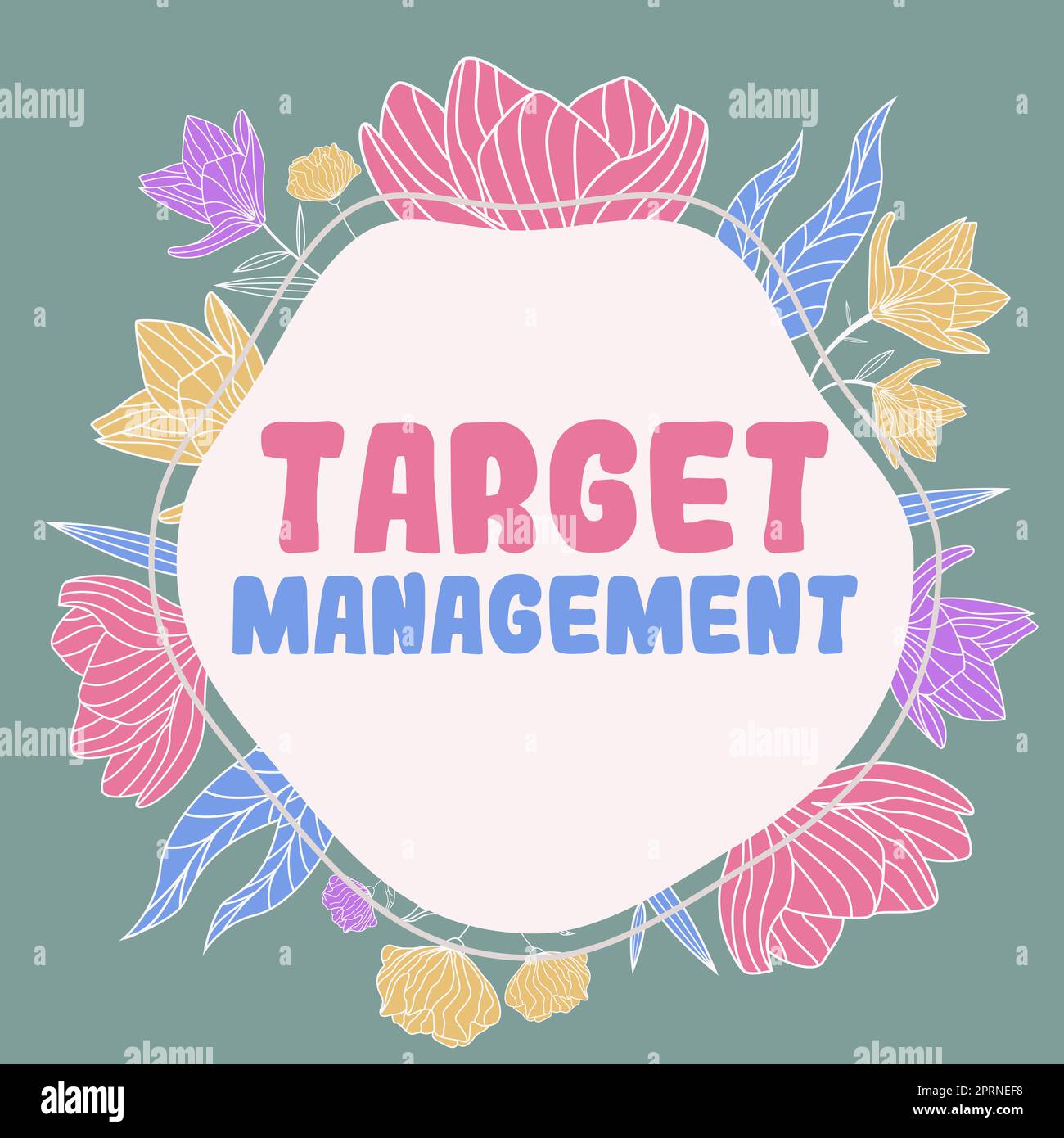 Text showing inspiration Target Management, Word for nurturing the ...