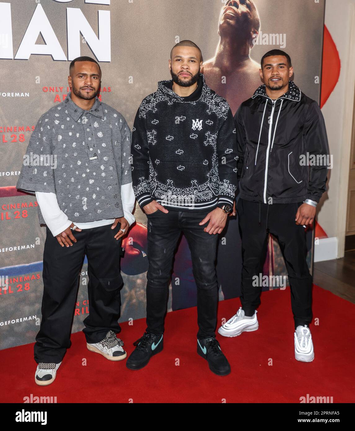 London, UK. 26th Apr, 2023. Harlem Eubank, Chris Eubank Jr and Joseph ...