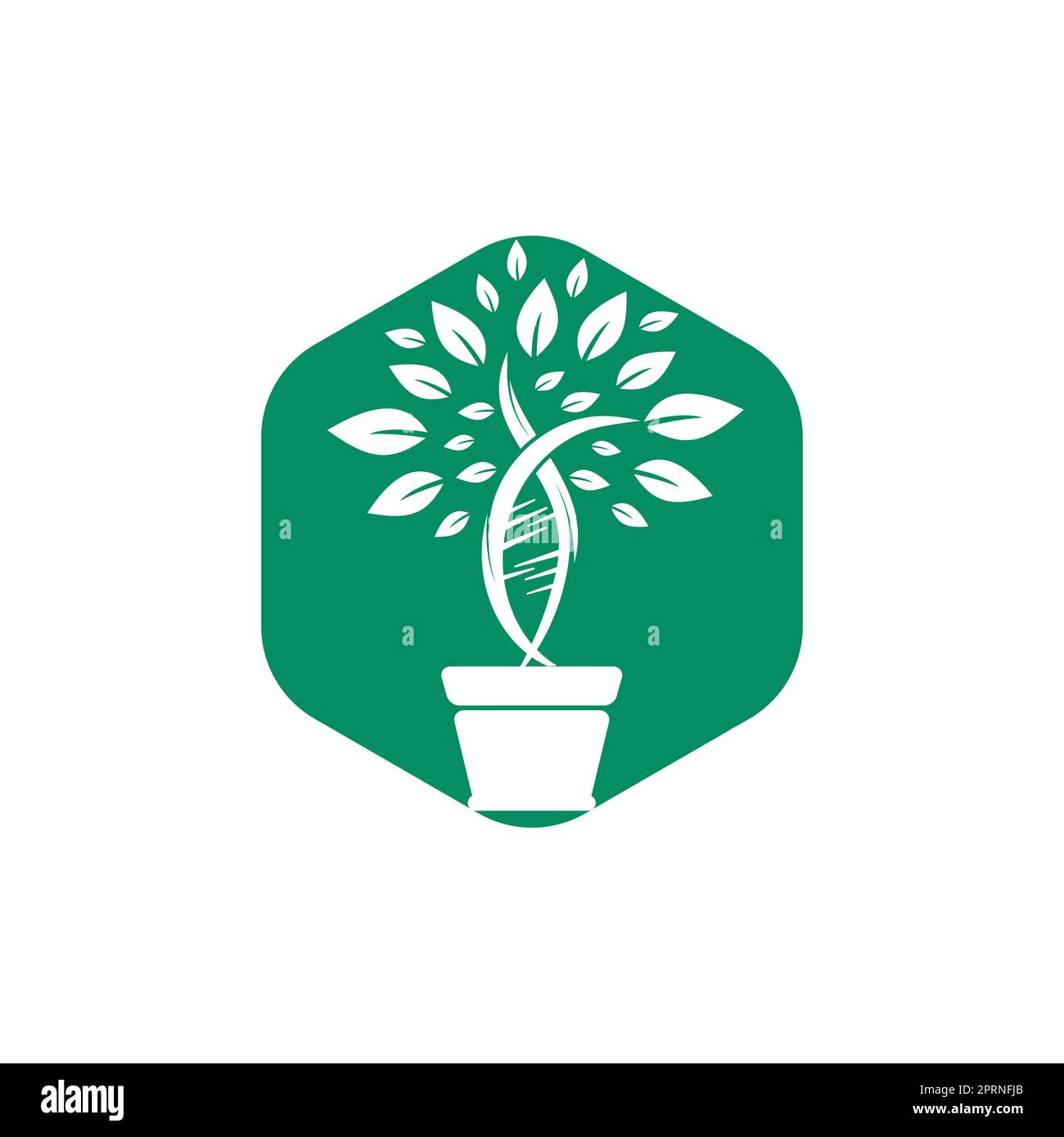 DNA plant vector logo design. Organic DNA vector logo design concept ...