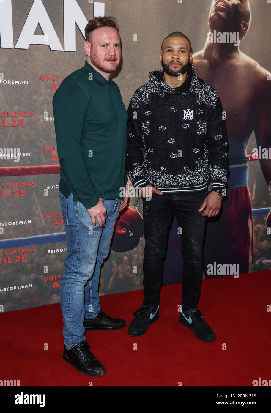 London, UK. 26th Apr, 2023. George Groves and Chris Eubank Jr seen ...