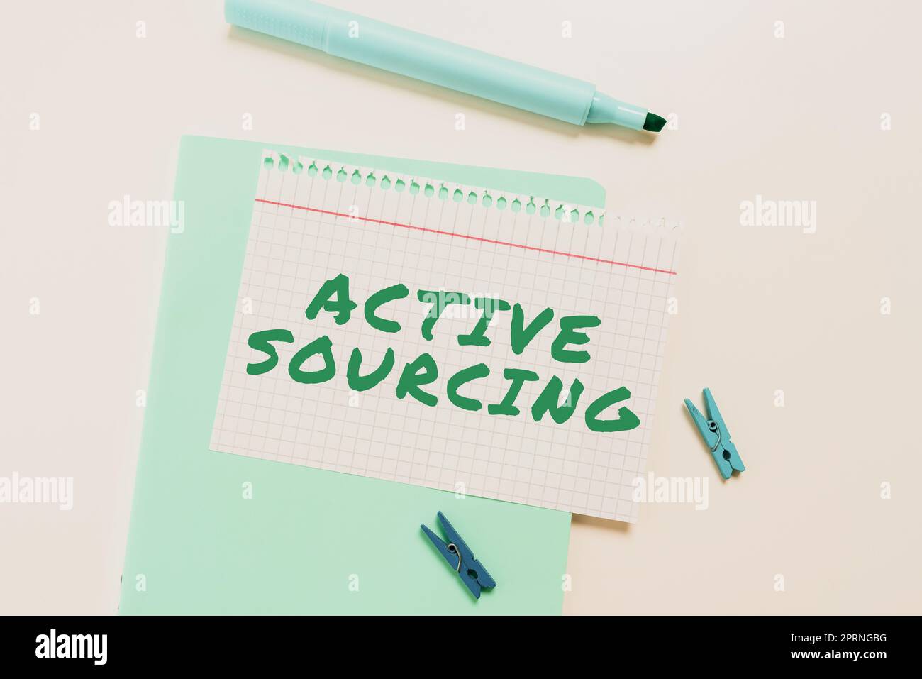 Hand writing sign Active Sourcing, Word Written on educational programs ...