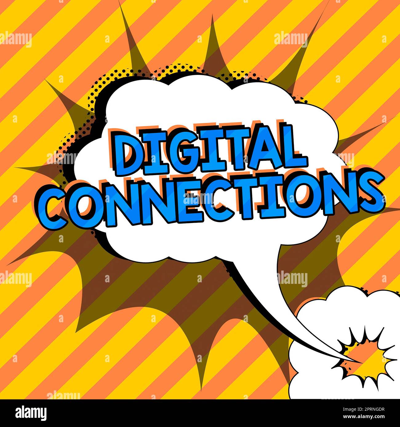 Sign displaying Digital Connections, Business approach virtual network ...