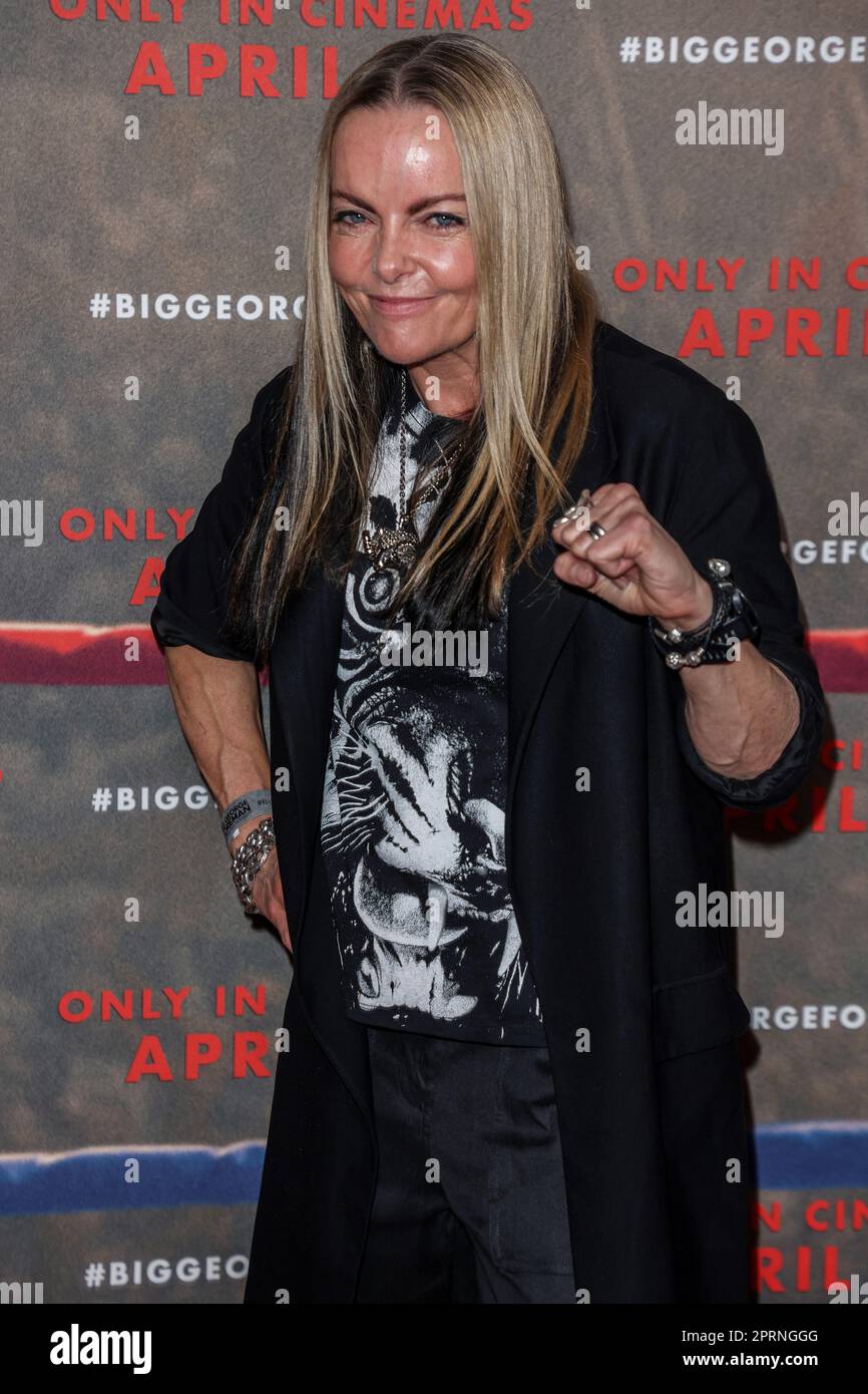 Cathy Brown seen attending a VIP Gala Screening of "Big George Foreman ...