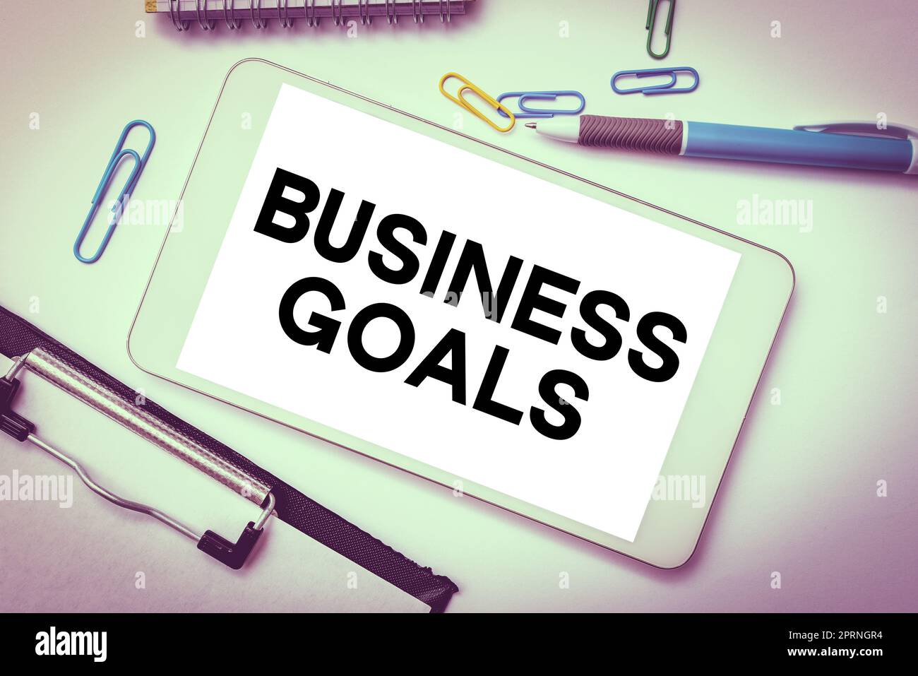 Conceptual display Business Goals, Business showcase Marketing ...