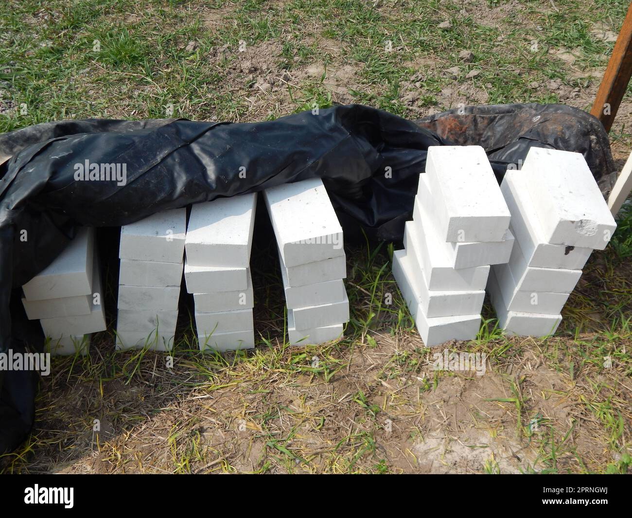 Building bricks, stone materials for work Stock Photo - Alamy