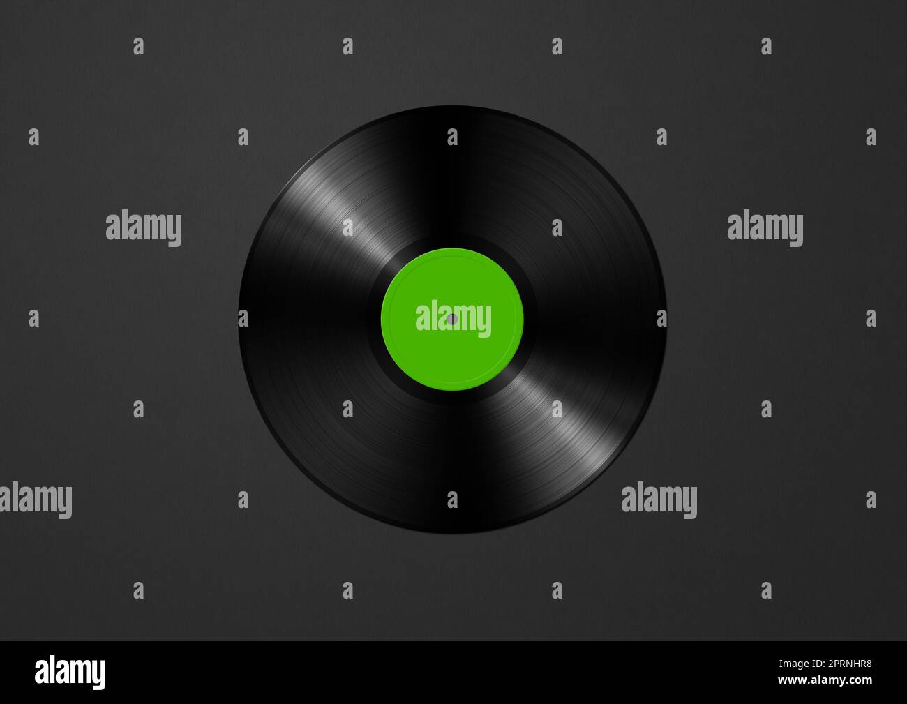 Black music record green label hi-res stock photography and images - Alamy
