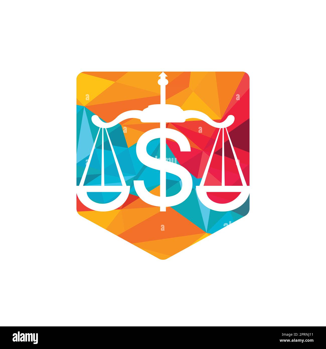 Money scale vector logo design. Dollar balance finance logo concept ...