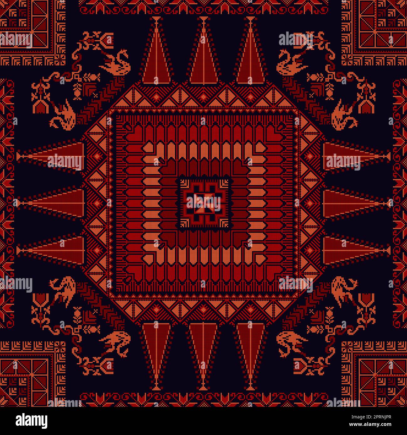 Decorative Palestinian pattern 11 Stock Vector Image & Art - Alamy